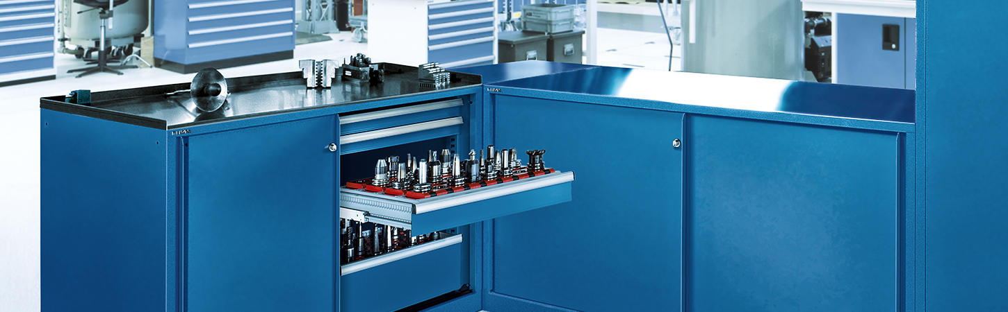 LISTA - Drawer cabinets with sliding doors